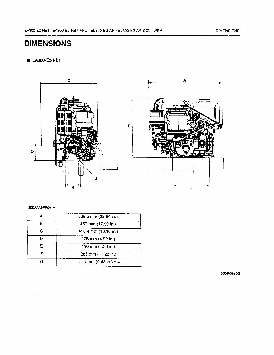 Kubota EA300-E2-NB1 Diesel Engine Full Service Repair Manual