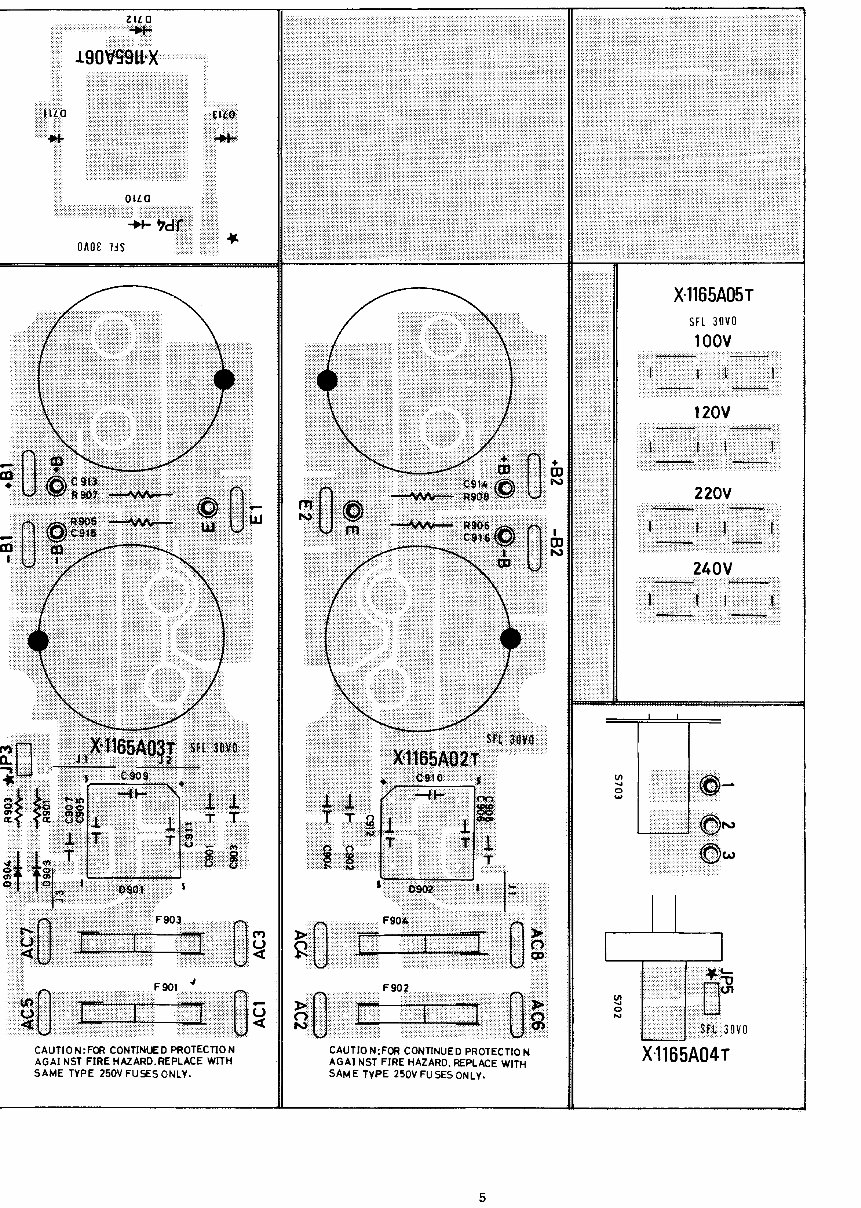Rotel RHB-10 MICHI Power Amplifier Service Technical Manual