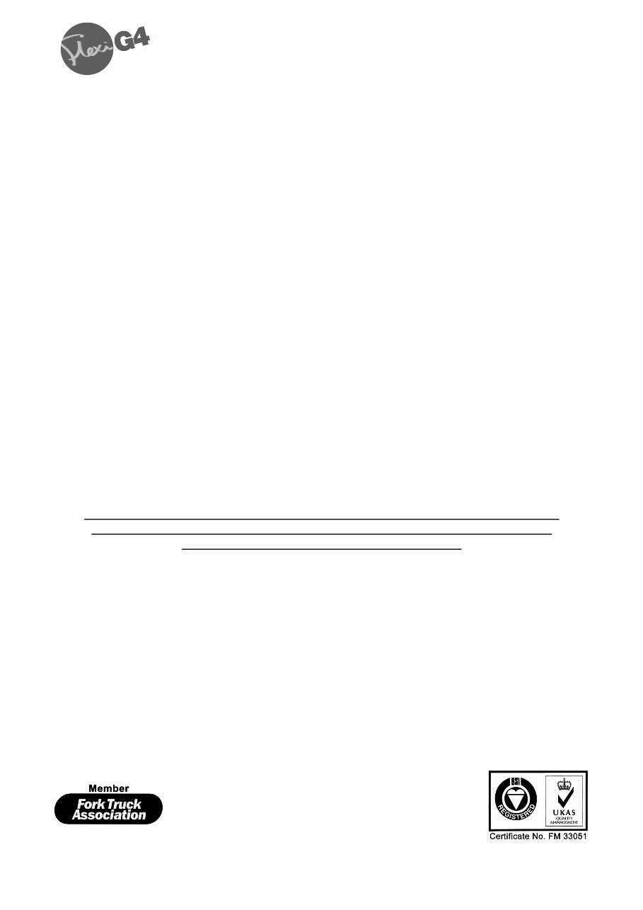 Flexi G4 Forklift Truck Complete Workshop Service Repair Manual