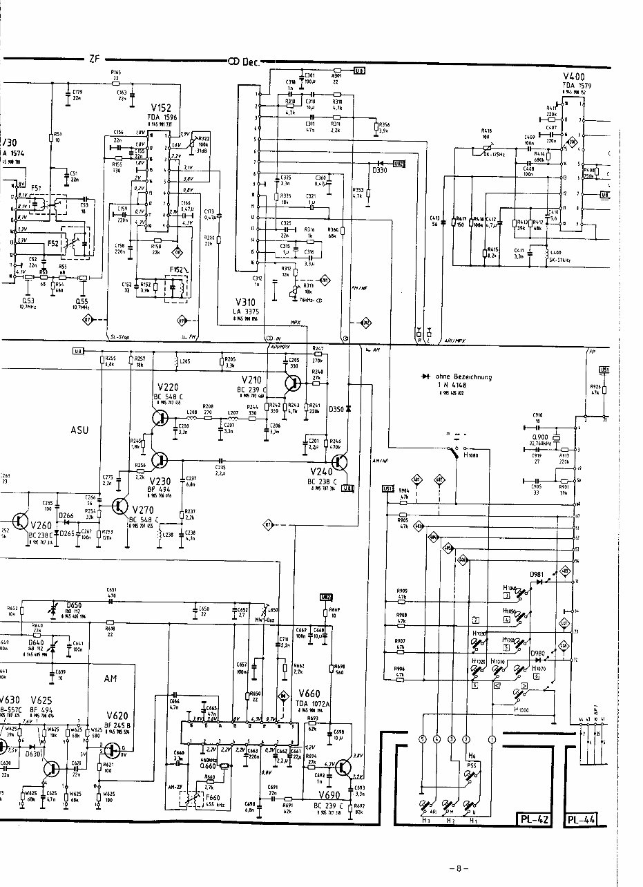 Schematic Diagrams Manual BLAUPUNKT FREIBURG/MELBOURNE SQR-39 CAR STEREO