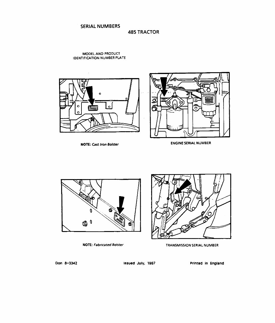Case International 485 Parts Catalog | Manuals Online