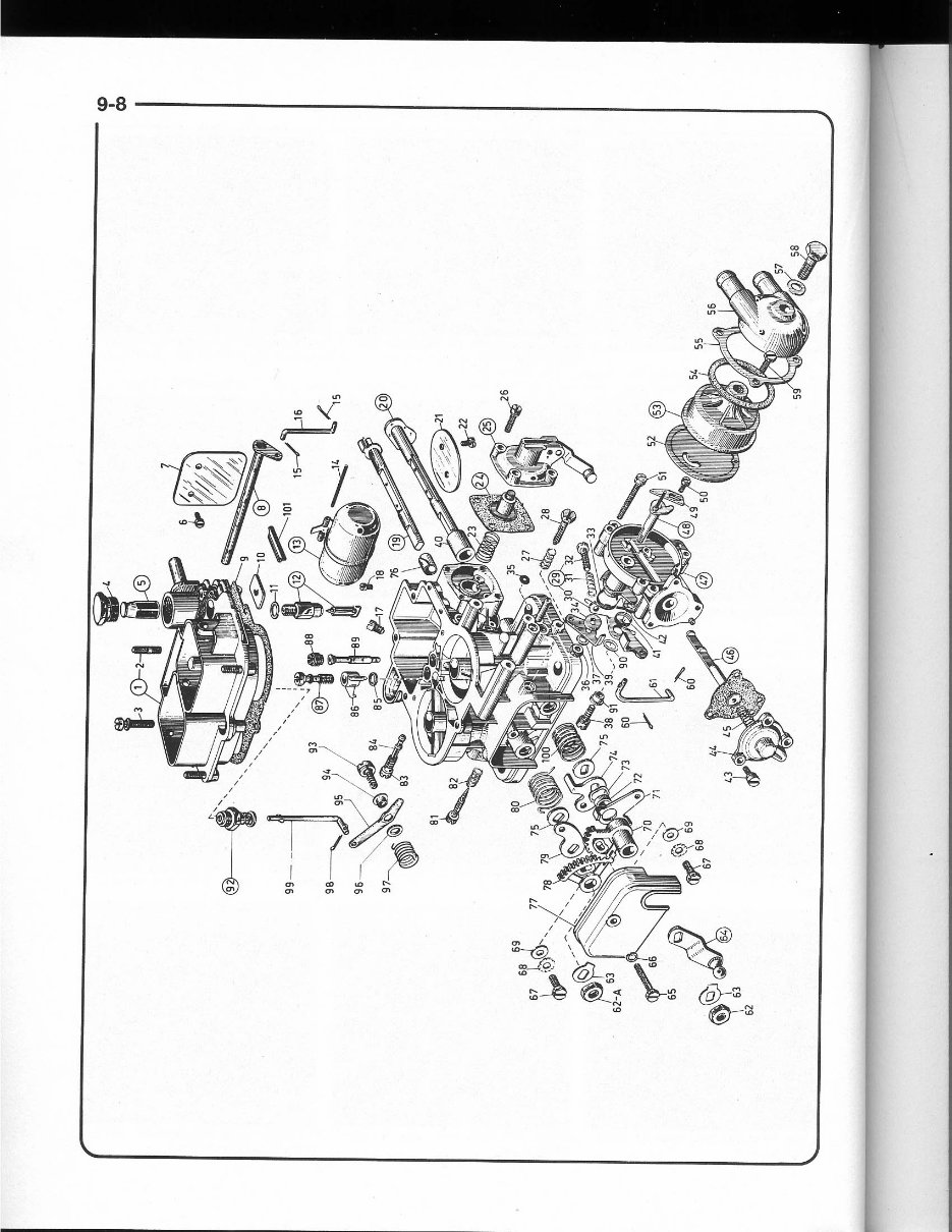Weber Carburetor Type 40 DFA 40 DFAV 34 DGAS 38 DGAS MANUL