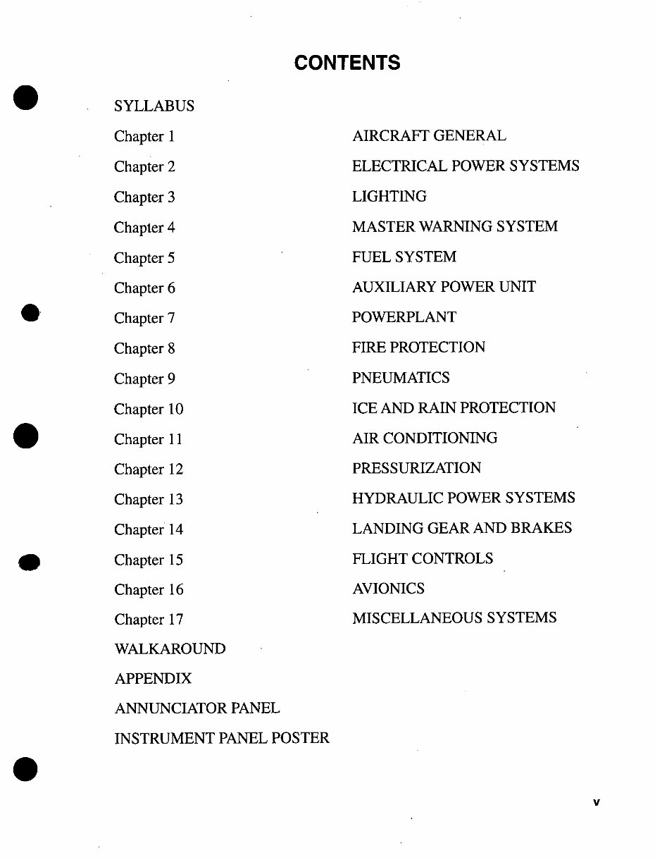 Beechcraft 1900 BE1900-FS Systems Descriptions Manual