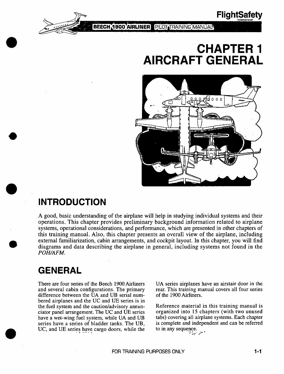 Beechcraft 1900 BE1900-FS Systems Descriptions Manual
