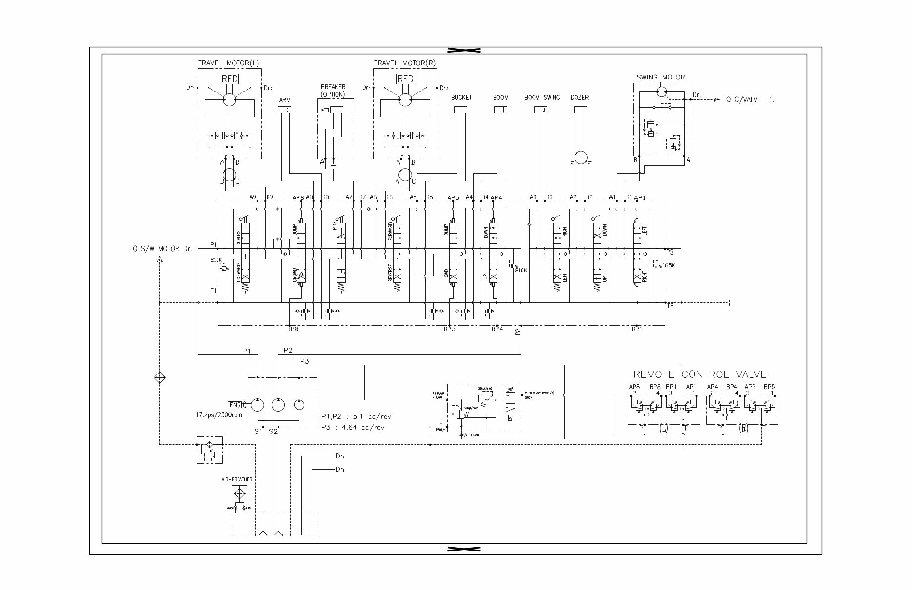 DAEWOO DOOSAN SOLAR 015 PLUS 018-VT Schematics Manual