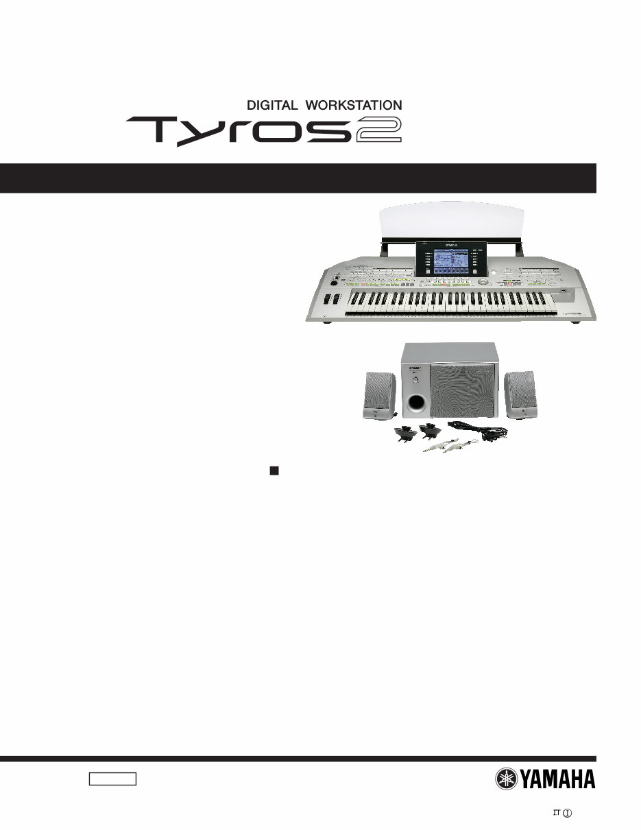 Yamaha TYROS2 + TRS-MS02 Service Manual & Repair Guide