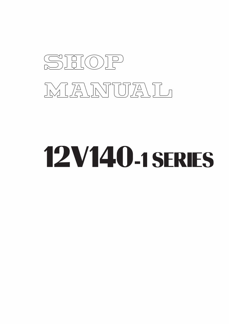 Komatsu 12V140-1 Series Diesel Engine* Factory Service / Repair ...