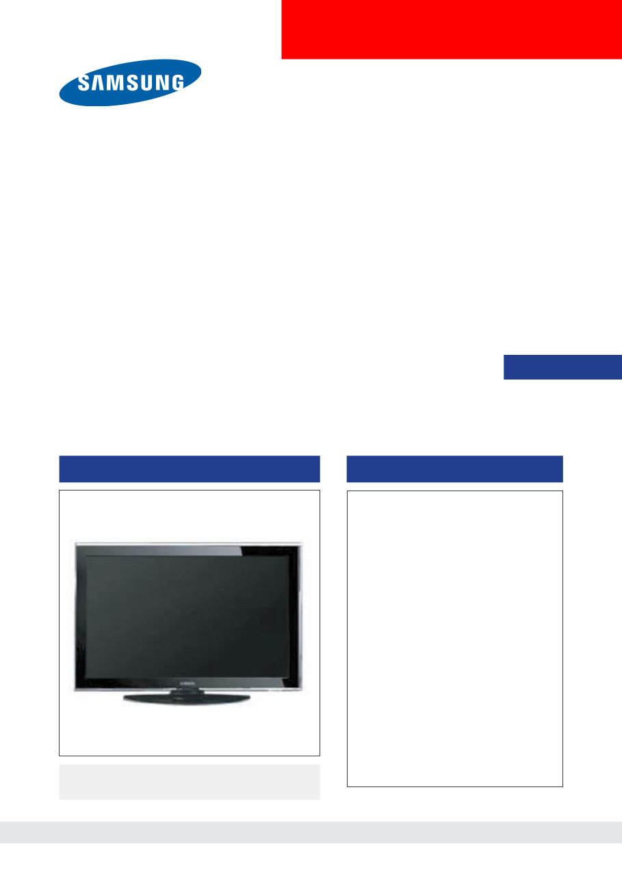 Samsung LN52A650A1F LN46A650A1F LCD-TV Service Manual