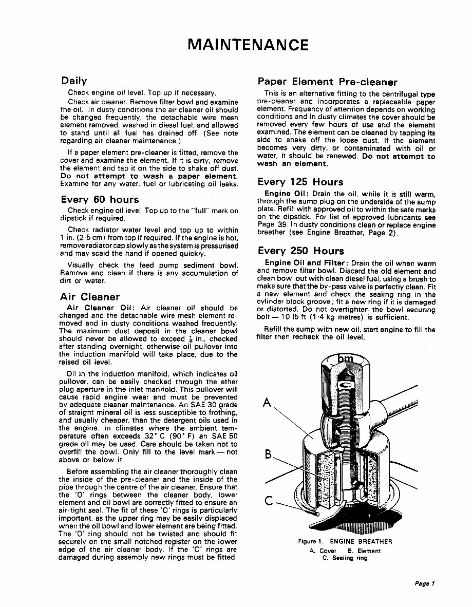 Case David Brown AD4-47 Four Cylinder Diesel Engine Complete Workshop Service Repair Manual