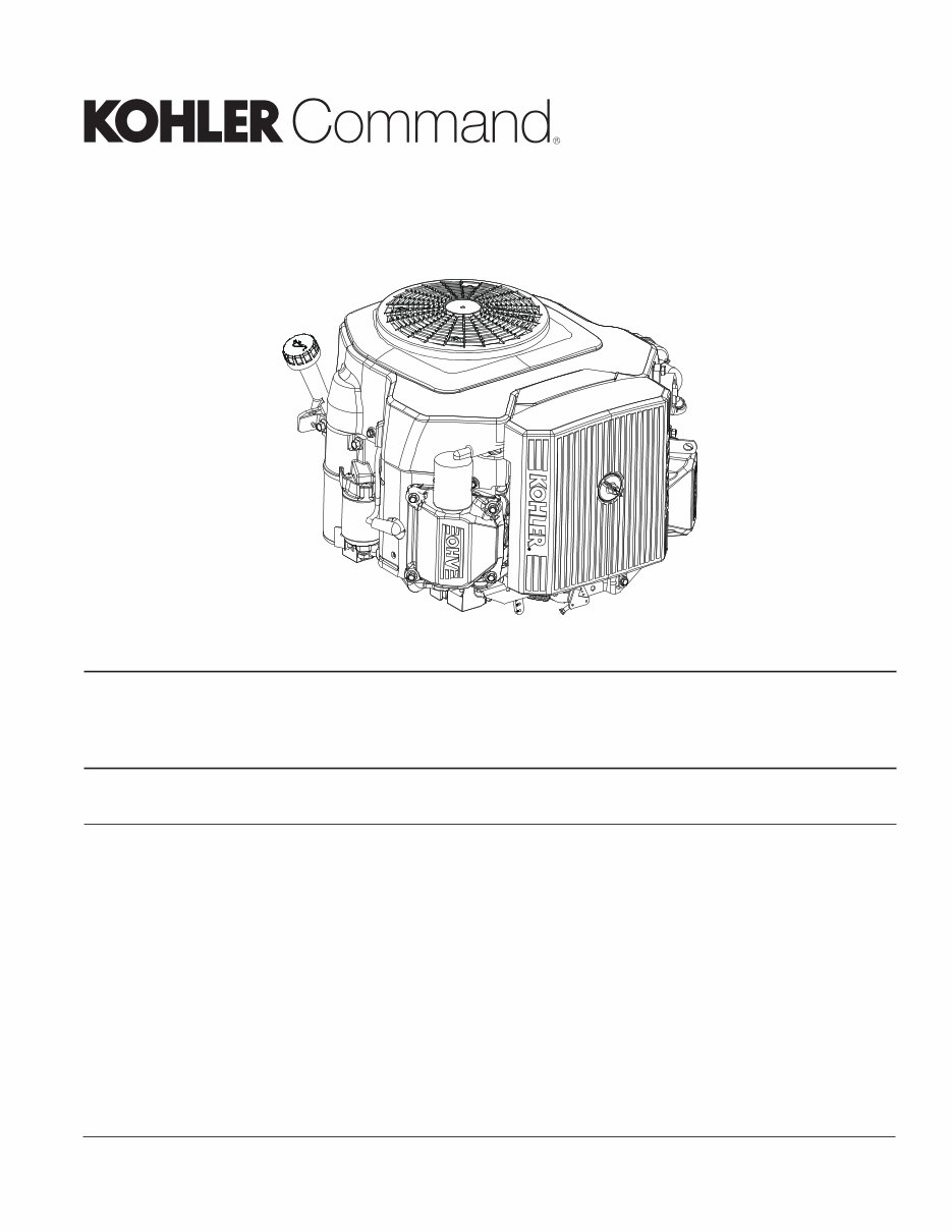 Kohler Command PRO CV23 Factory Service & Work Shop Manual