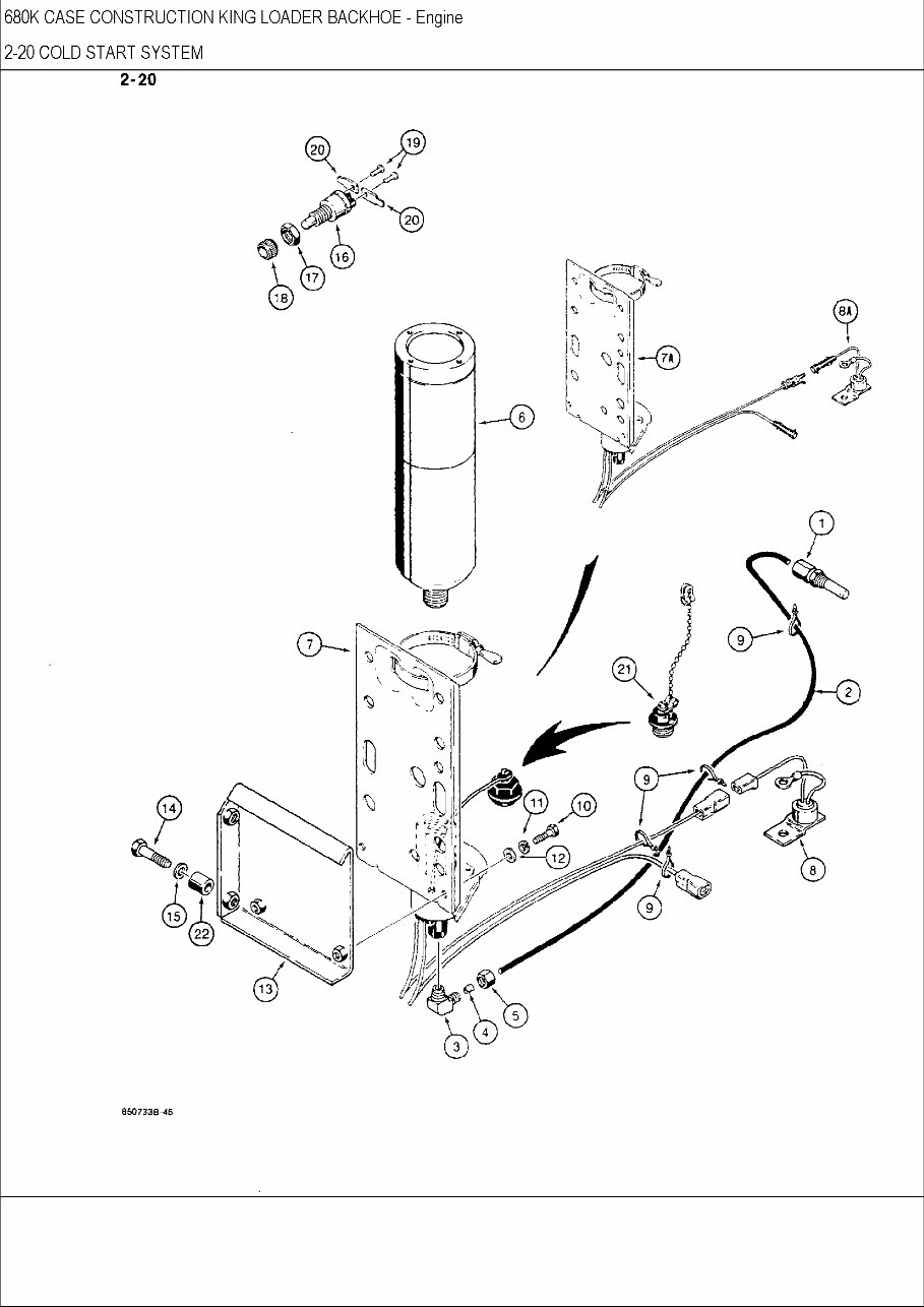 CASE 680K Construction King Backhoe Loader Parts Catalog
