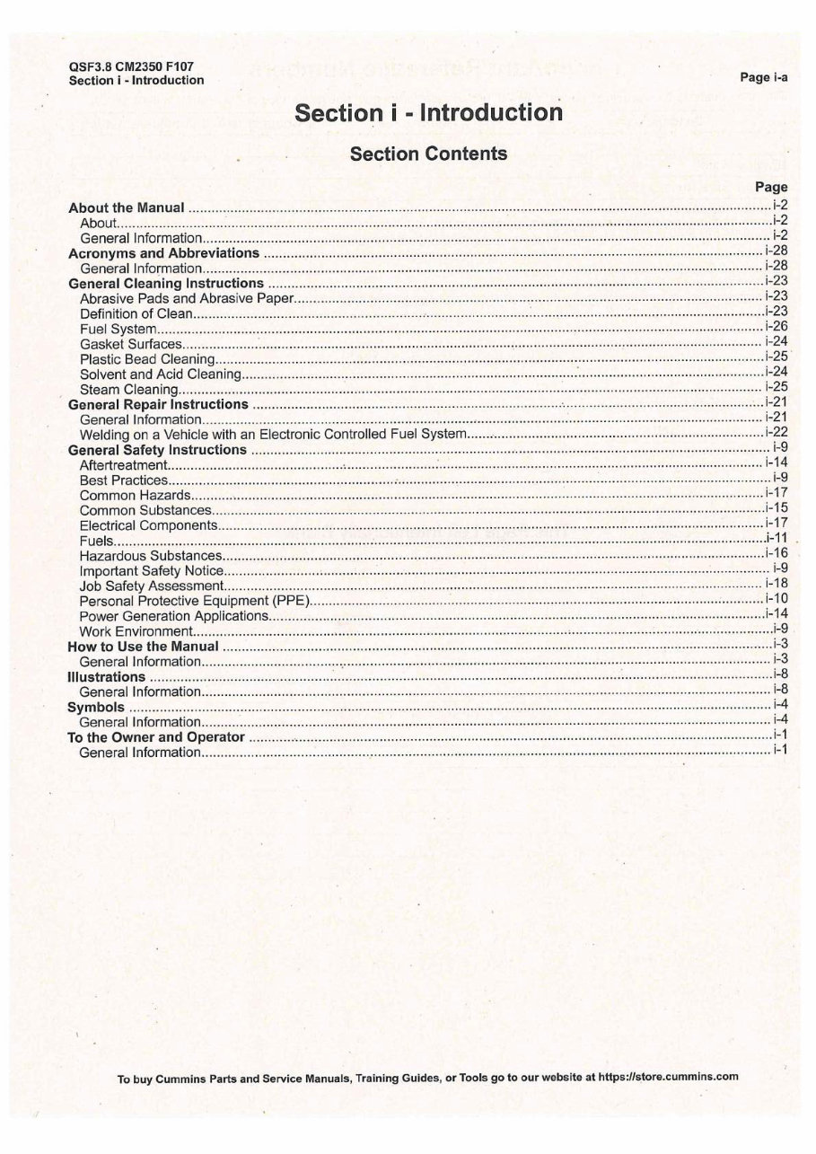 Cummins QSF3.8 CM2350 F107 Engine Operation and Maintenance Manual