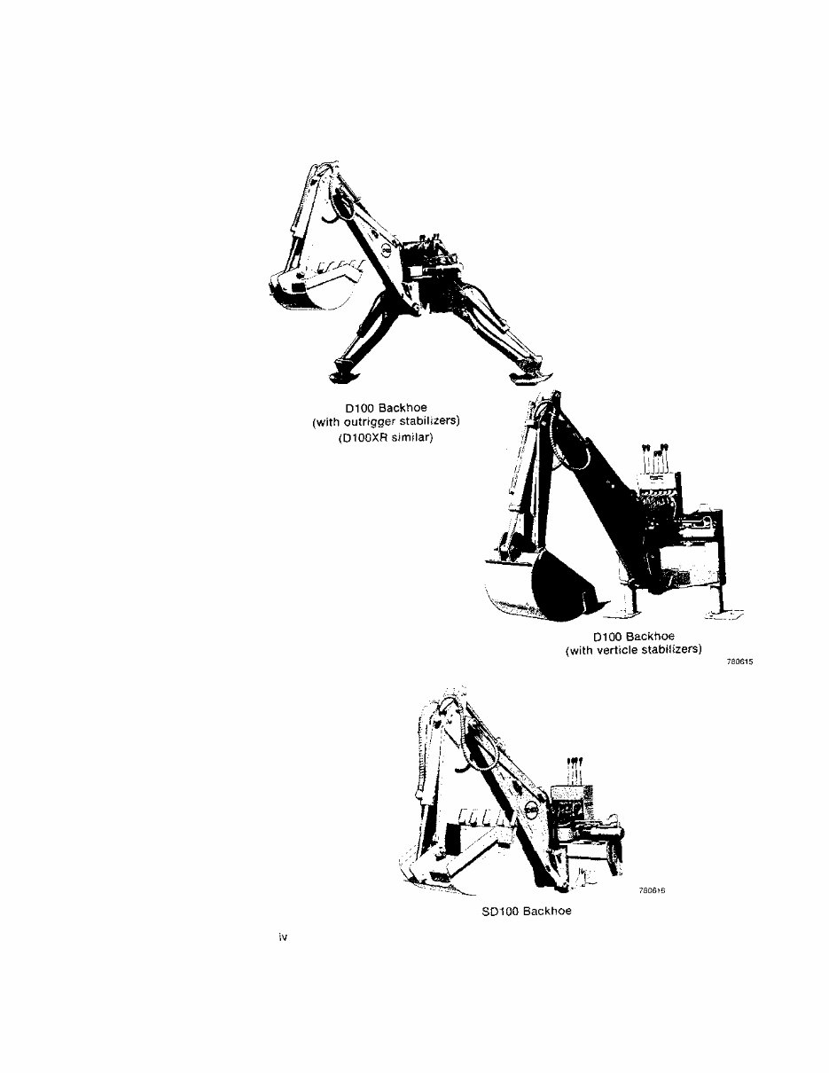 CASE D70 SD70 D100 D100XR SD100 RD100 D130 BACKHOES Operators Manual