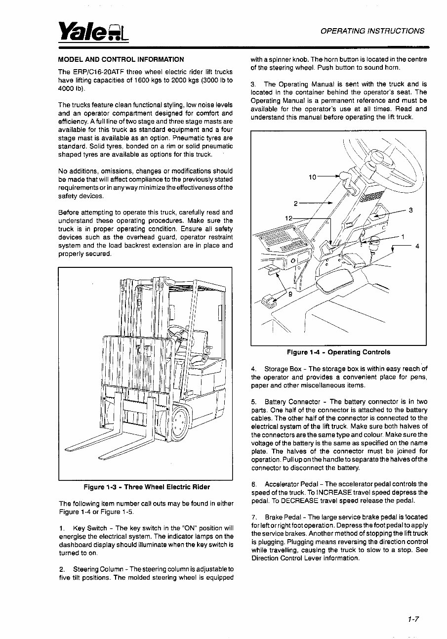 YALE (C807) ERC16ATF, ERC18ATF, ERC20ATF, ERP16ATF, ERP18ATF, ERP20ATF Lift Truck Service Repair ...