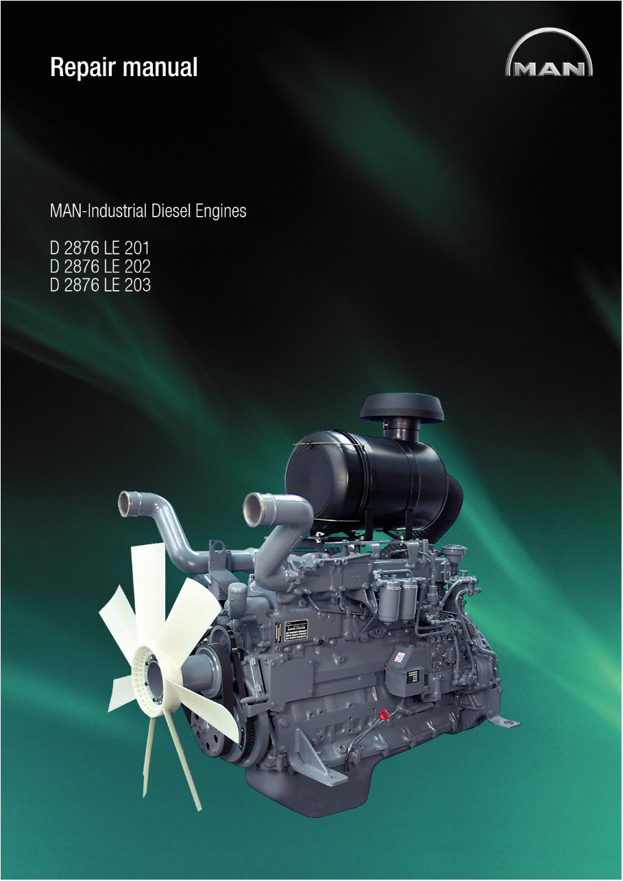 MAN Industrial Diesel Engine D2876 LE201,D2876 LE202,D2876 LE203 ...