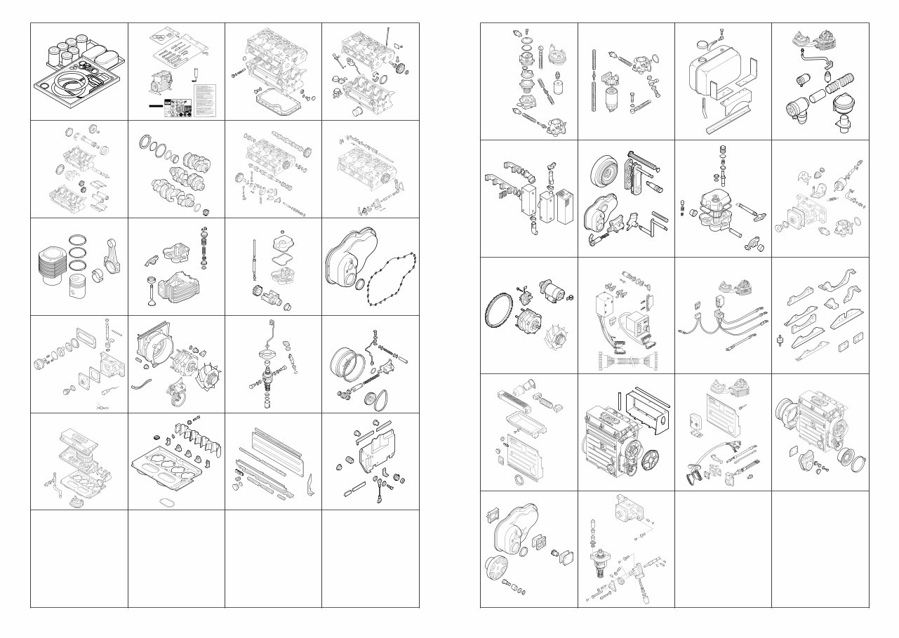 Hatz Diesel Engine 2M41, 3M41 and 4M41 Parts Manual