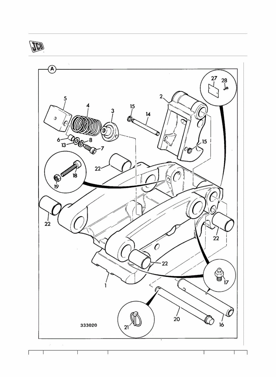 JCB 8052 MINI Crawler Excavator Parts Catalogue Manual (SN: 00803371 ...