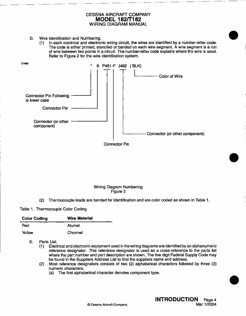 Cessna Wiring Diagram Manual Model 182S 182T 182swd