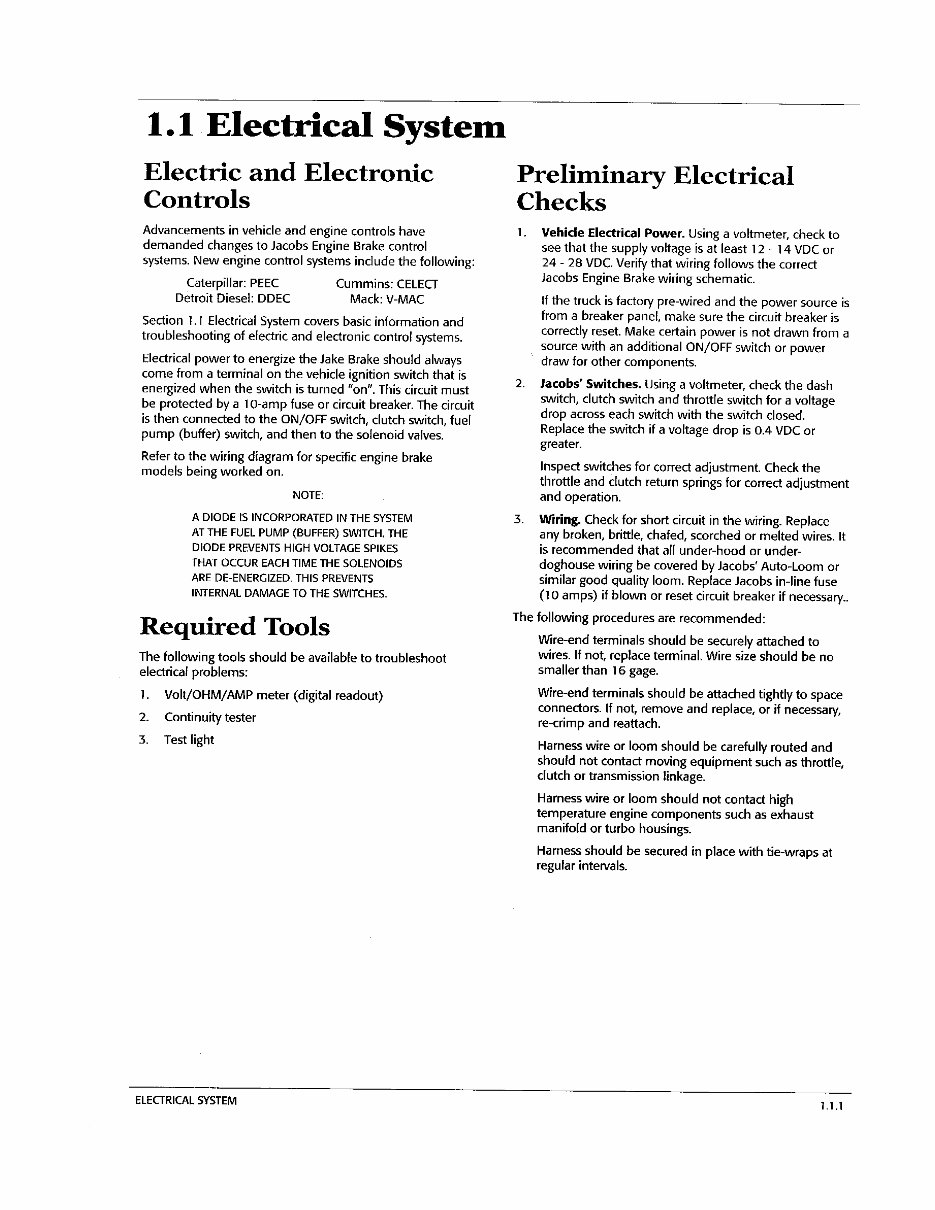 Jacobs Jake Brake Auto Power Lash Engine Brakes Maintenance Service ...