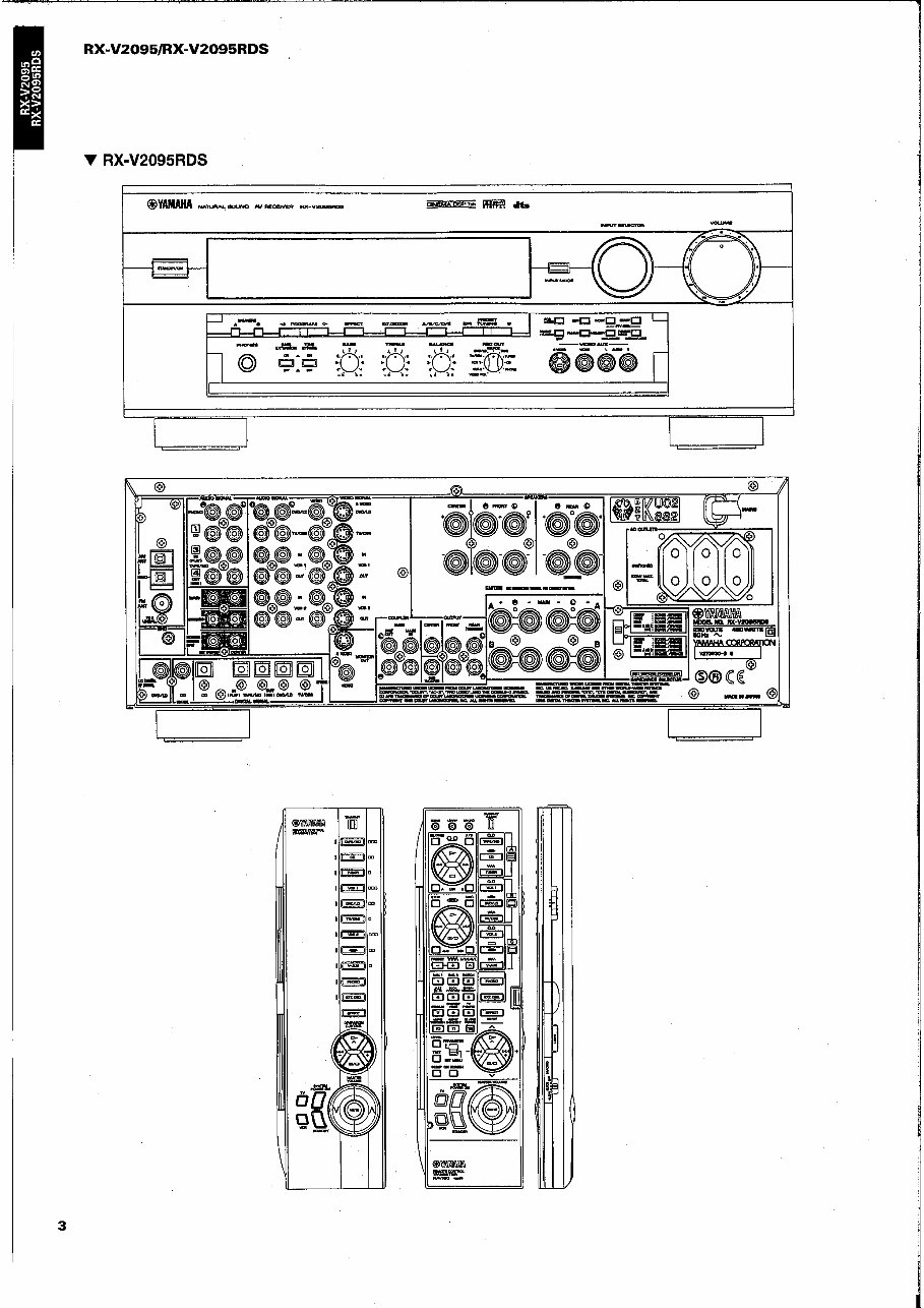 Yamaha RX-V2095 AV Receiver Service Manual