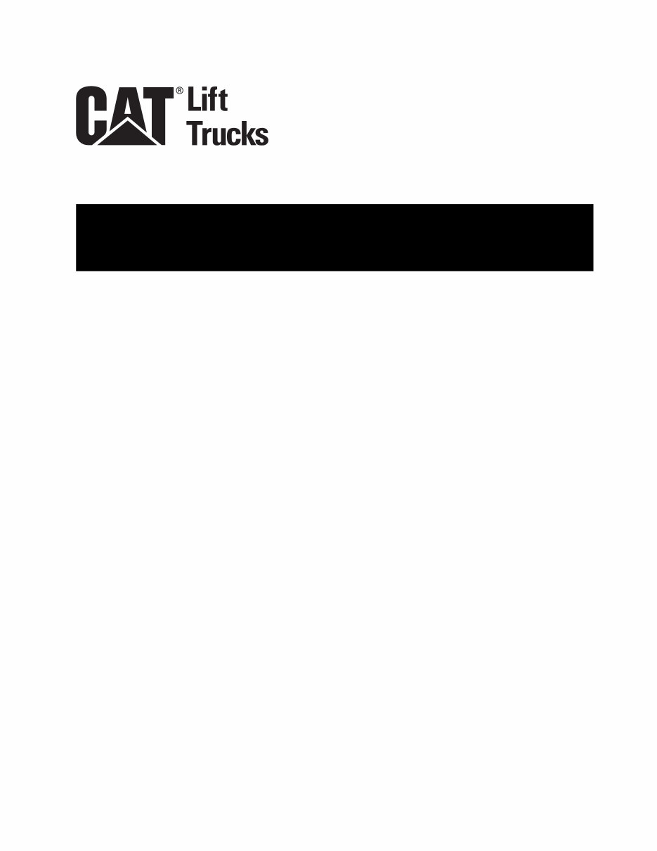 CAT Gasoline and LPG Forklift Truck: GP40N, GP45N, GP50CN, GP50N, GP55N ...