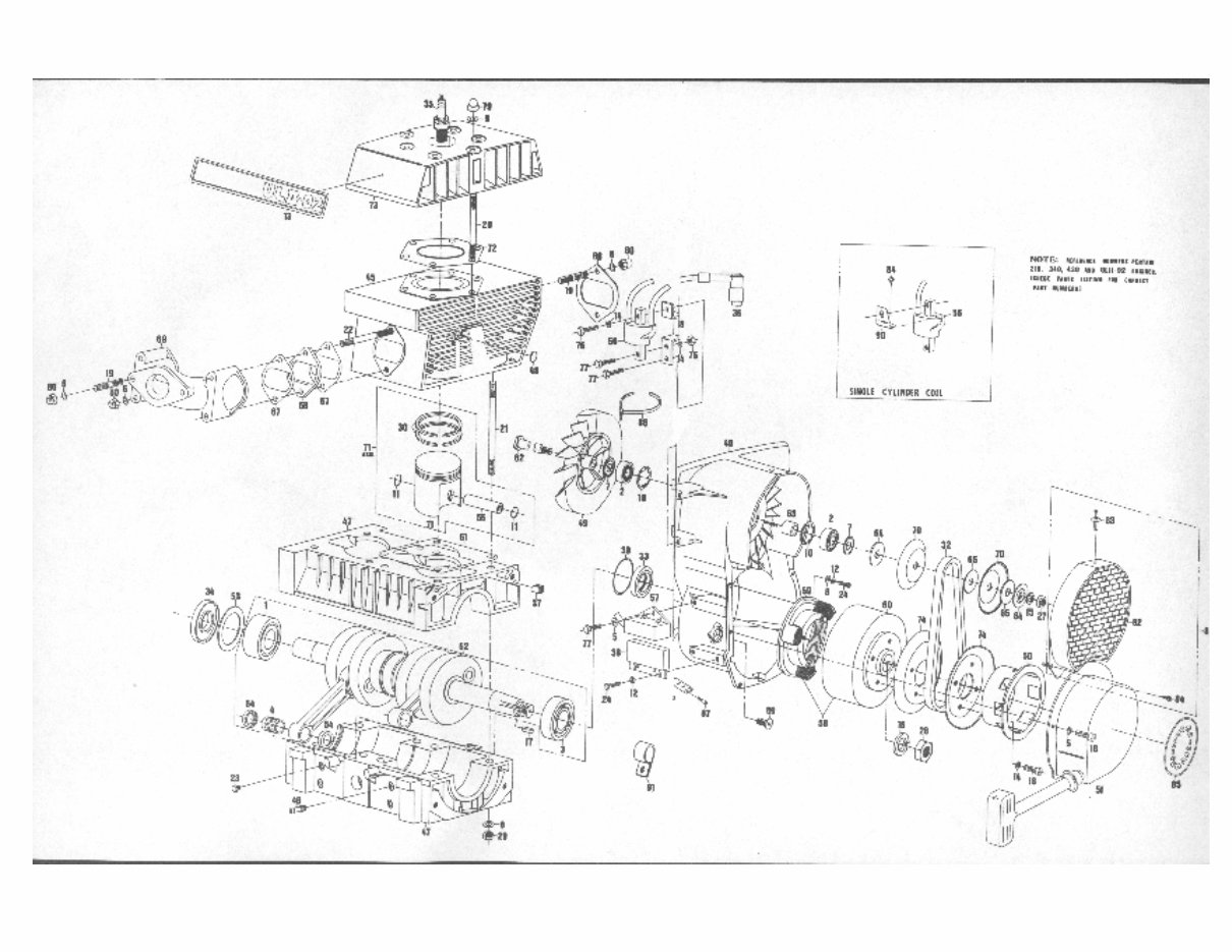 Cuyuna 2SI engine parts manual aircraft engines 430 UL2