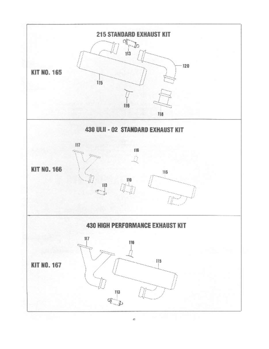 Cuyuna 2SI engine parts manual aircraft engines 430 UL2