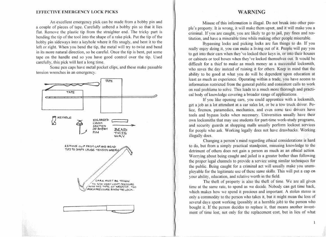 How To Open Locks With Improvised Tools - Great GUIDE