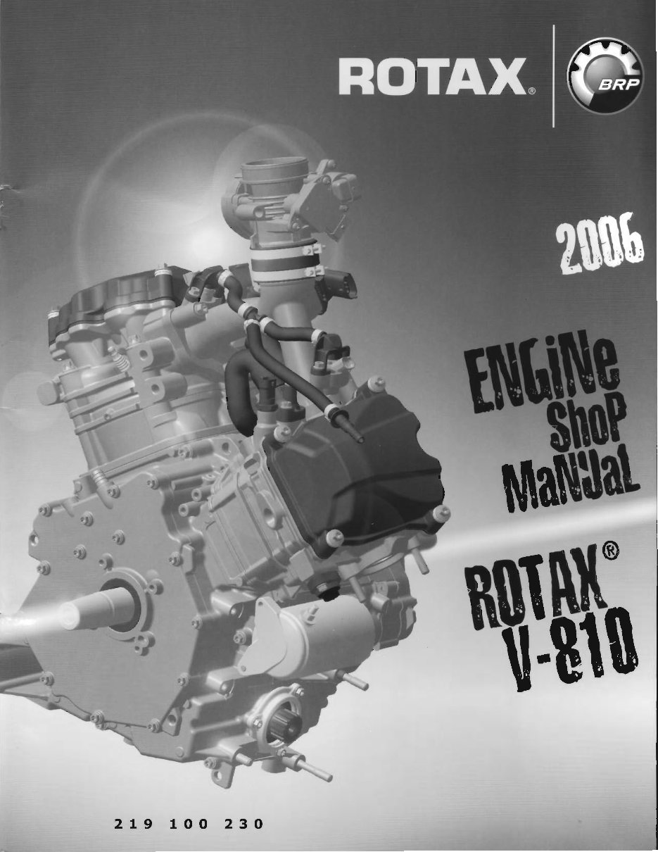 BOMBARDIER ROTAX 800 V 810 ATV Engine Service Repair Manual