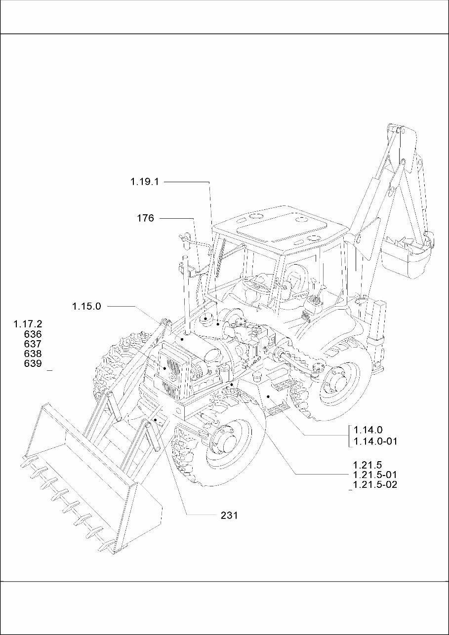 CASE 695SR Series 2 BACKHOE Loader Parts Catalog Manual