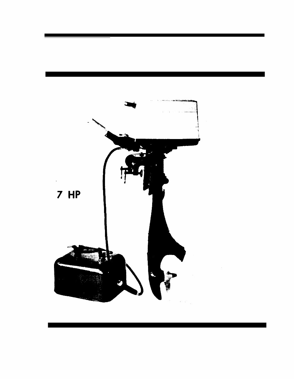 Clinton outboard J700 7 hp owners & parts manual