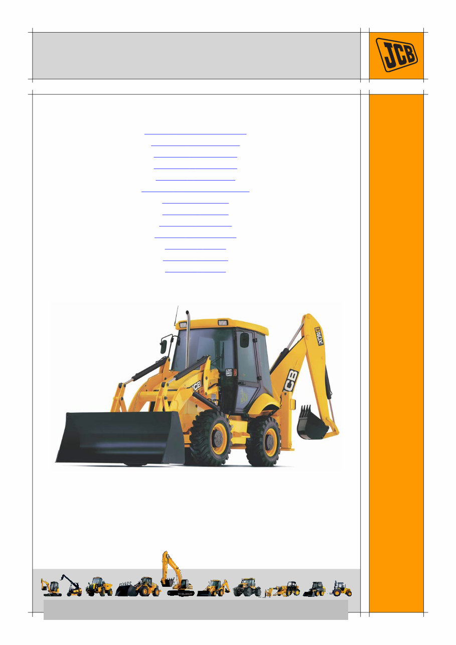 JCB 210S 210SU Backhoe Loader 930000 Onwards Service Manual