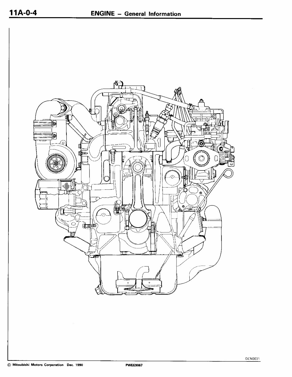 Mitsubishi 4G64 Engine Workshop Service Manual