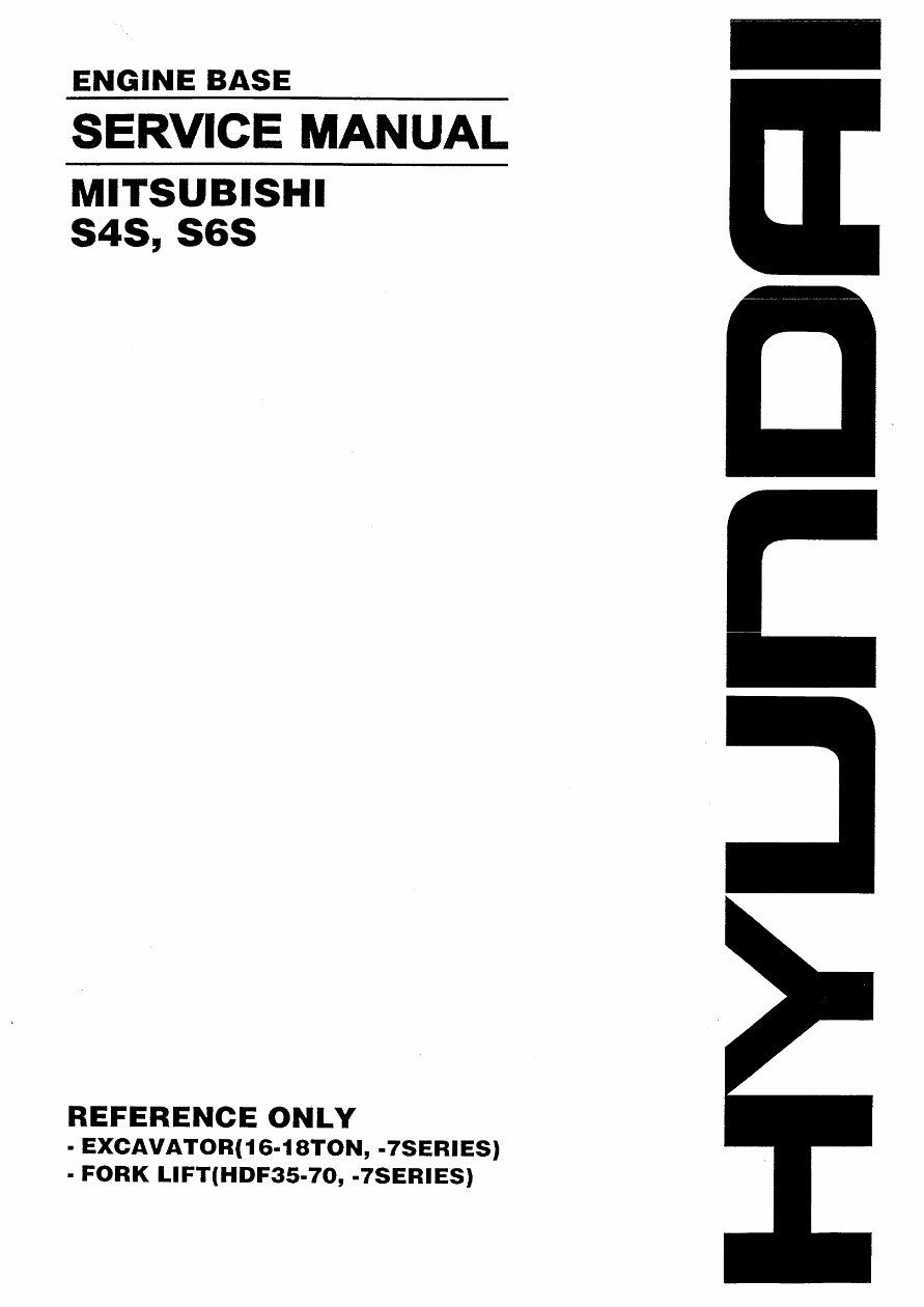 Mitsubishi S4S Diesel Engine Service Repair manual