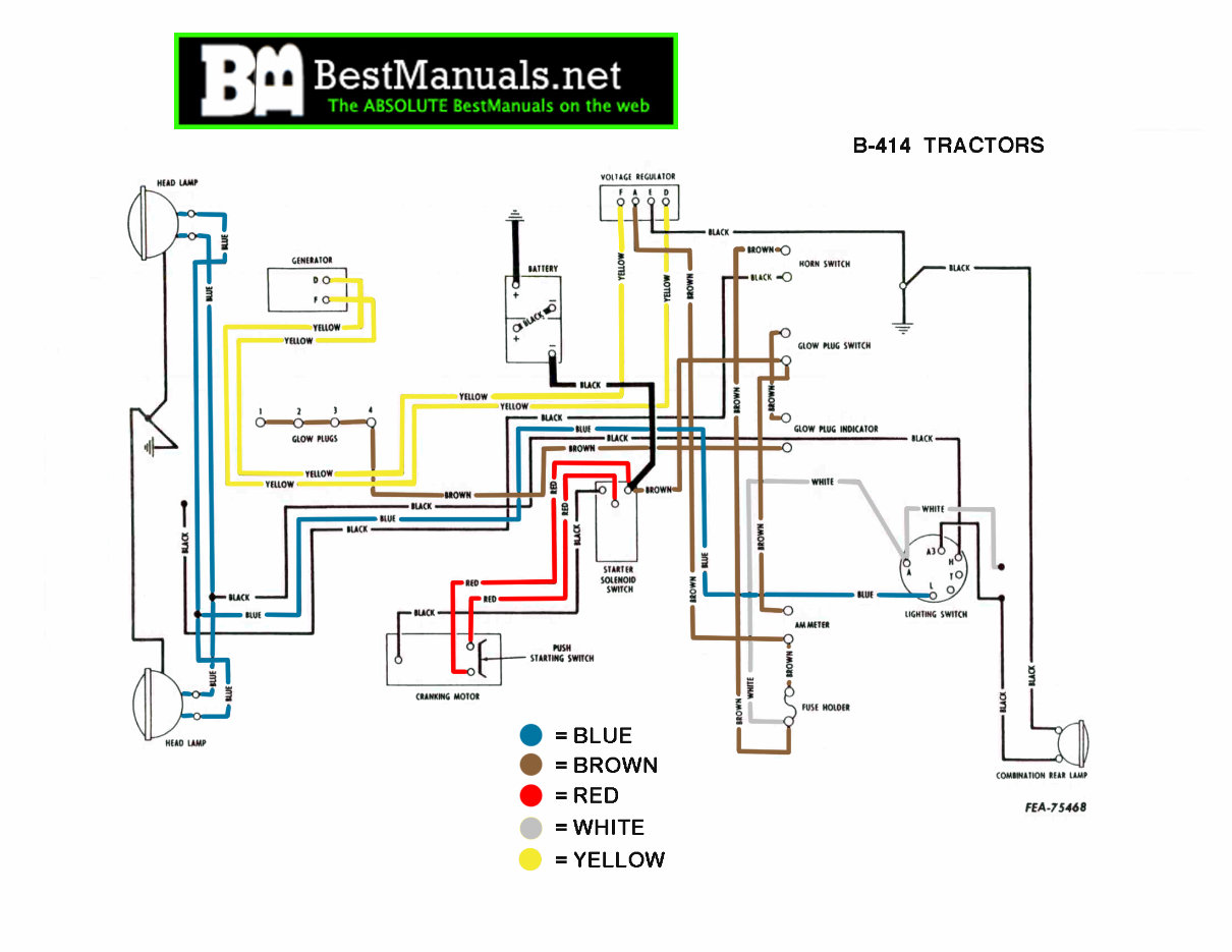 IH International Harvester B414 B-414 Tractor Service Manual & Parts ...