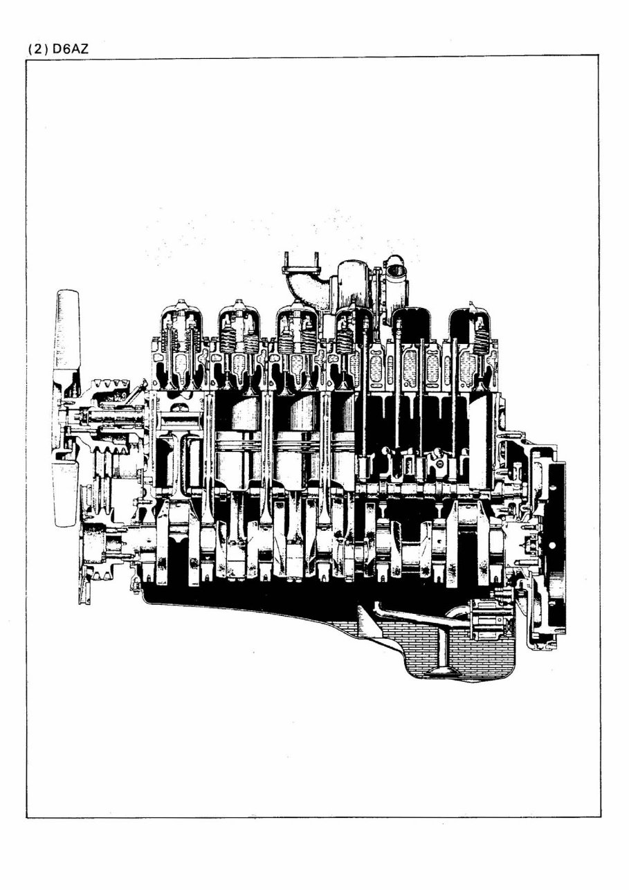 Engine D6A D6AU D6AZ D6AU D6AC Service Workshop Shop Manual
