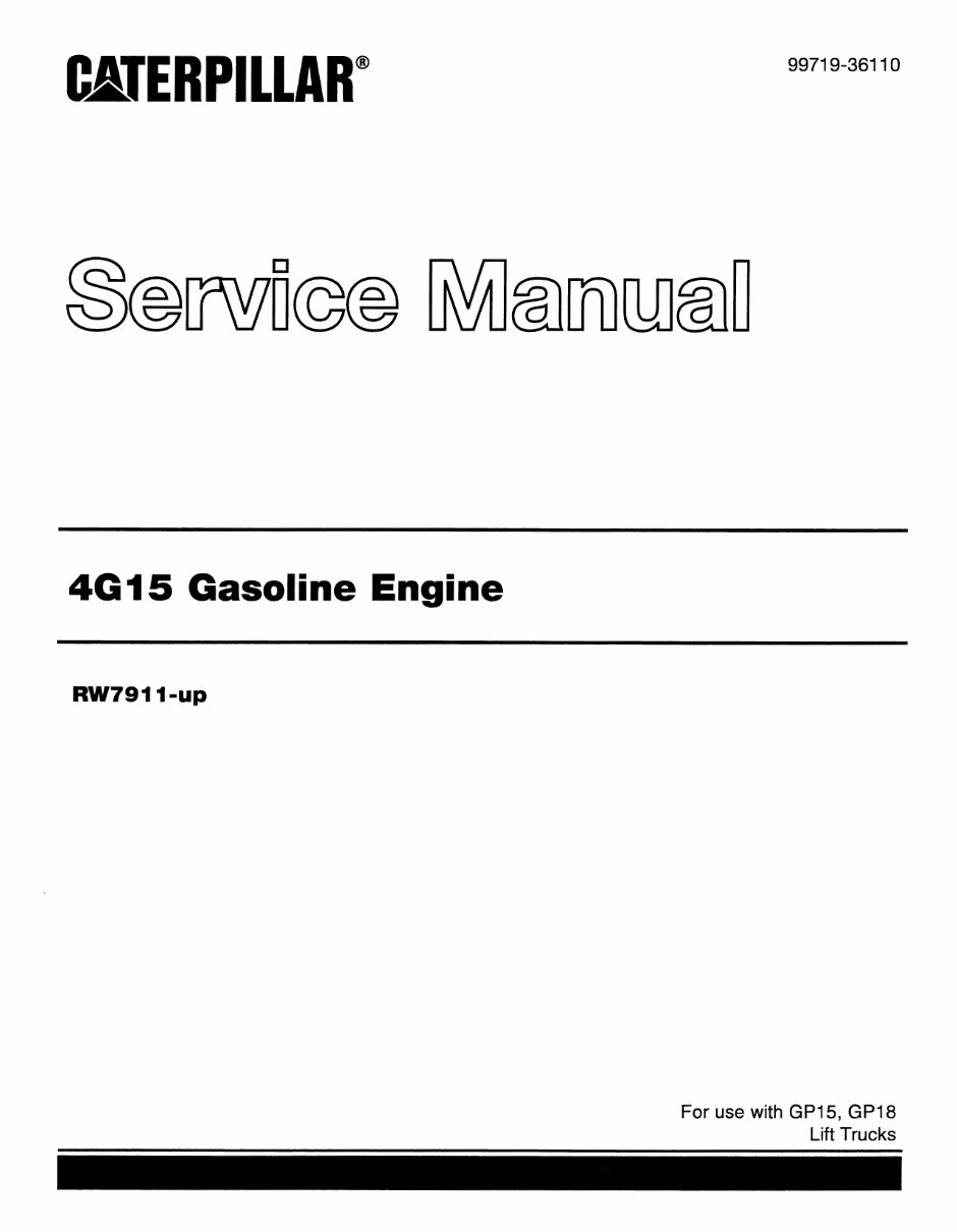 CAT Gasoline and LPG Forklift Truck: GP15, GP18, GP20, GP25, GP30, GP35 ...