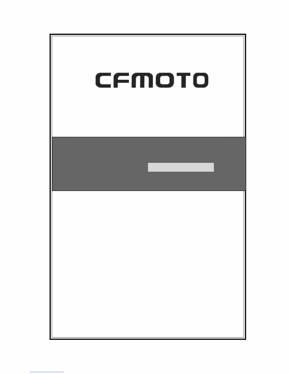 CFMOTO CF250T V5 Service Repair Manual 2006-2012
