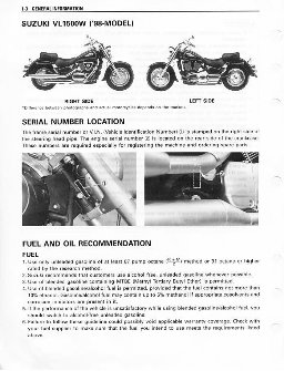 Suzuki VL1500 Intruder 1998-2004 Workshop Service Manual