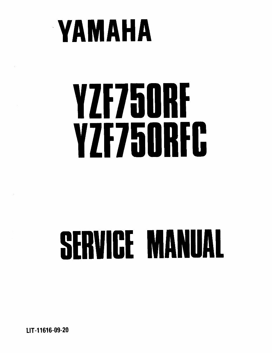 Yamaha YZf R7 Service Repair Manual | Manuals Online
