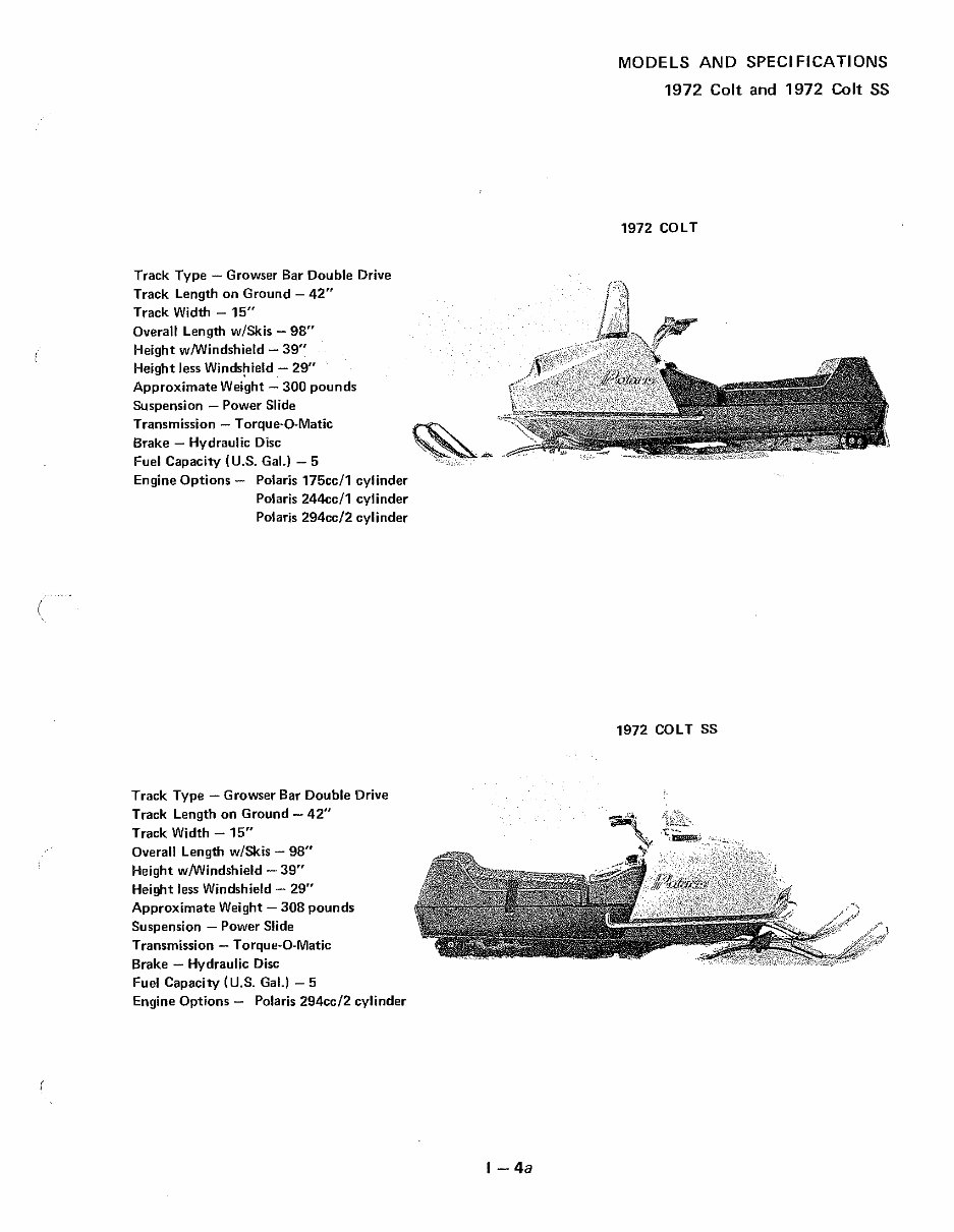 1980 POLARIS APOLLO 340 Factory Service & Work Shop Manual