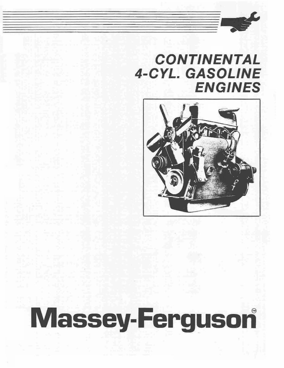 Massey Ferguson 4 cylinder Continental Gas Engines Manual
