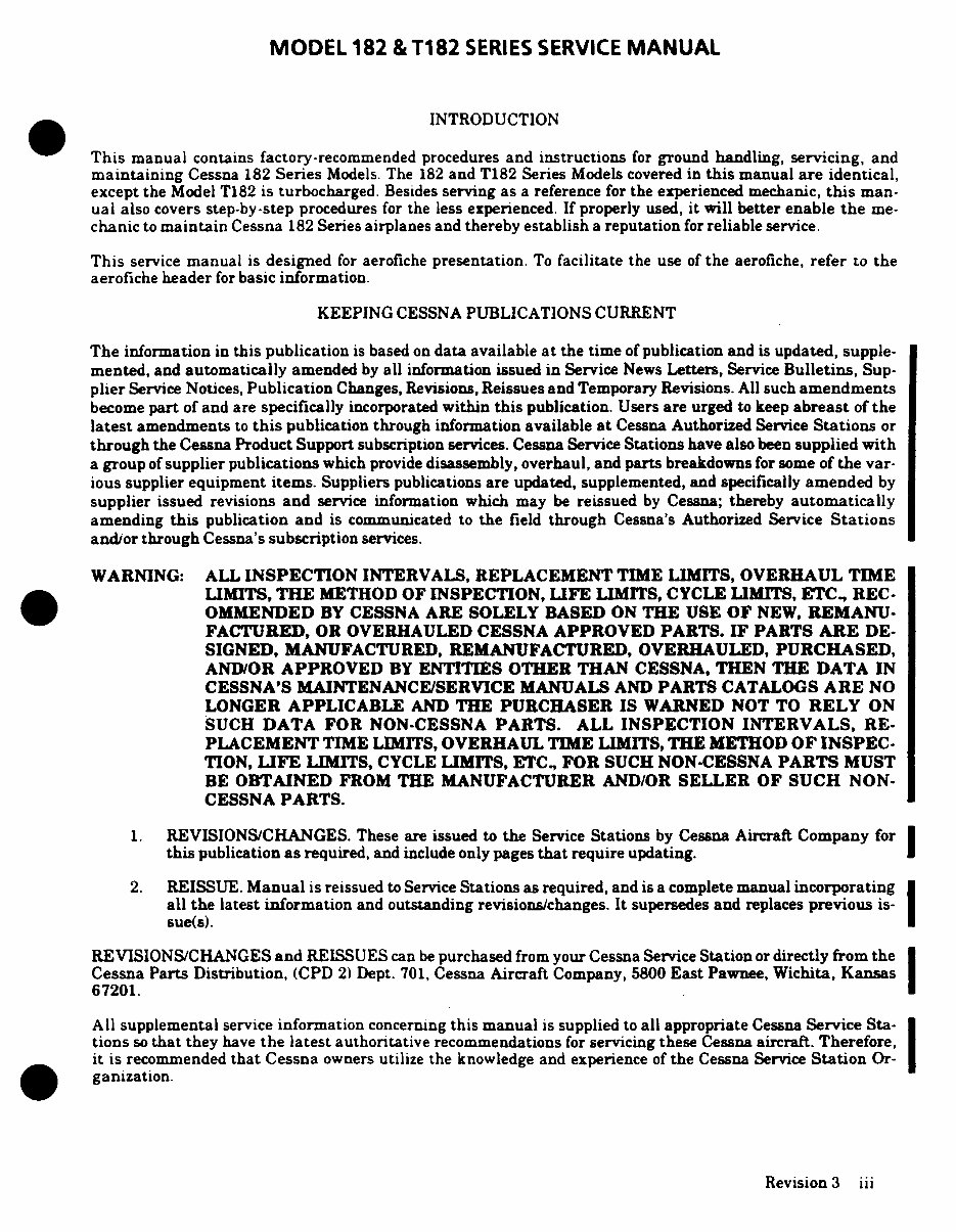 Cessna 182 T182 Aircraft & Engine Complete Workshop Service Repair ...