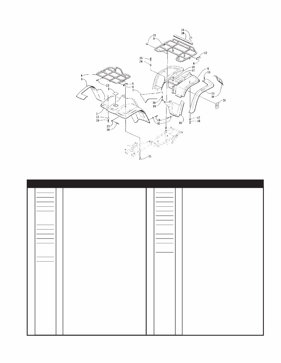 ARCTIC CAT BEARCAT 454 4X4 ATV Replacement Parts Manual 1996