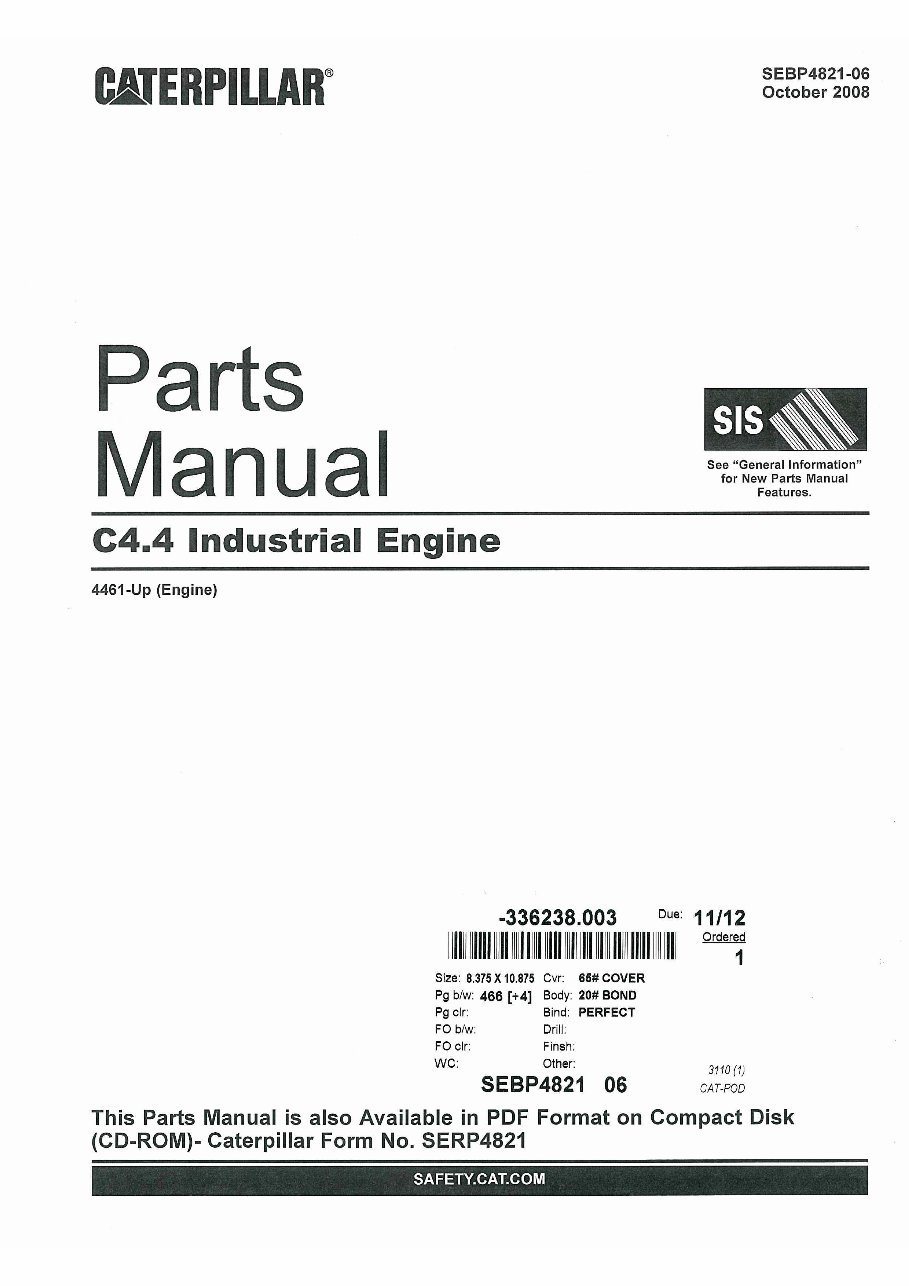 Caterpillar C4.4 operation and maintenance manual
