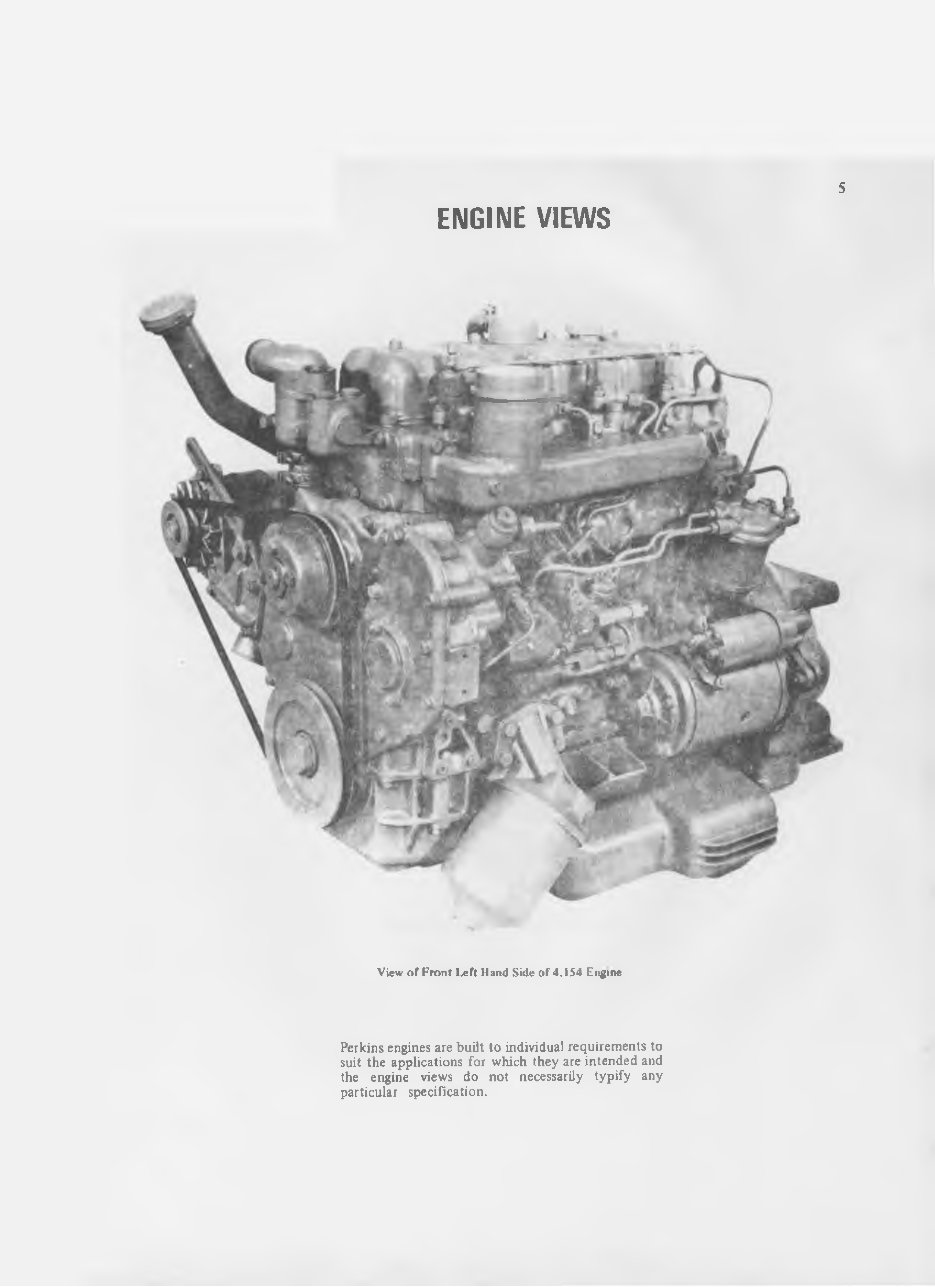 PERKINS 4.154 Diesel Engine Full Service & Repair Manual 1976-Onwards