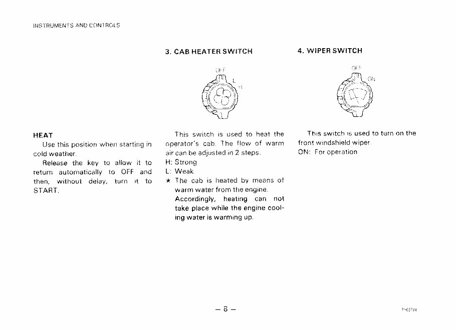 Komatsu PC40-6 Hydraulic Excavator Operation Maintenance Owners Manual