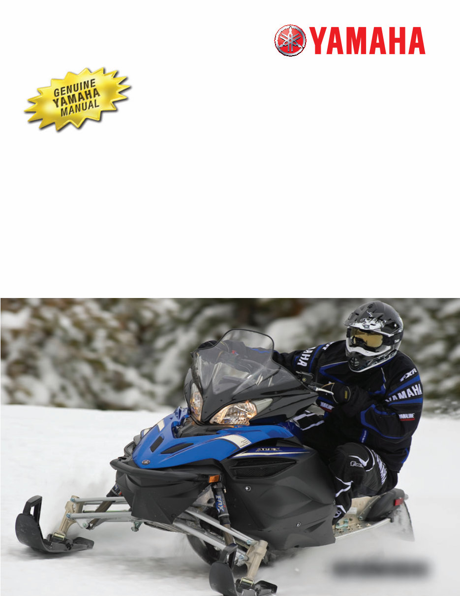 2011 Yamaha APEX / SE / XTX Snowmobile Service Manual
