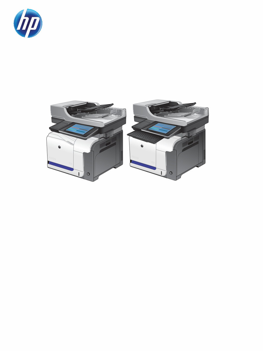 HP LaserJet Enterprise 500 color MFP M575 Printers and HP LaserJet ...