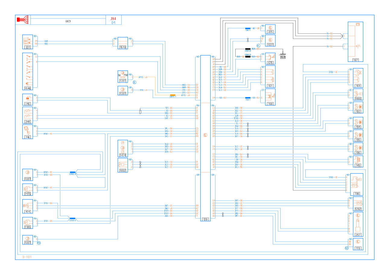 Renault Master 2000-2003 Wiring Diagrams (Color Diagrams)
